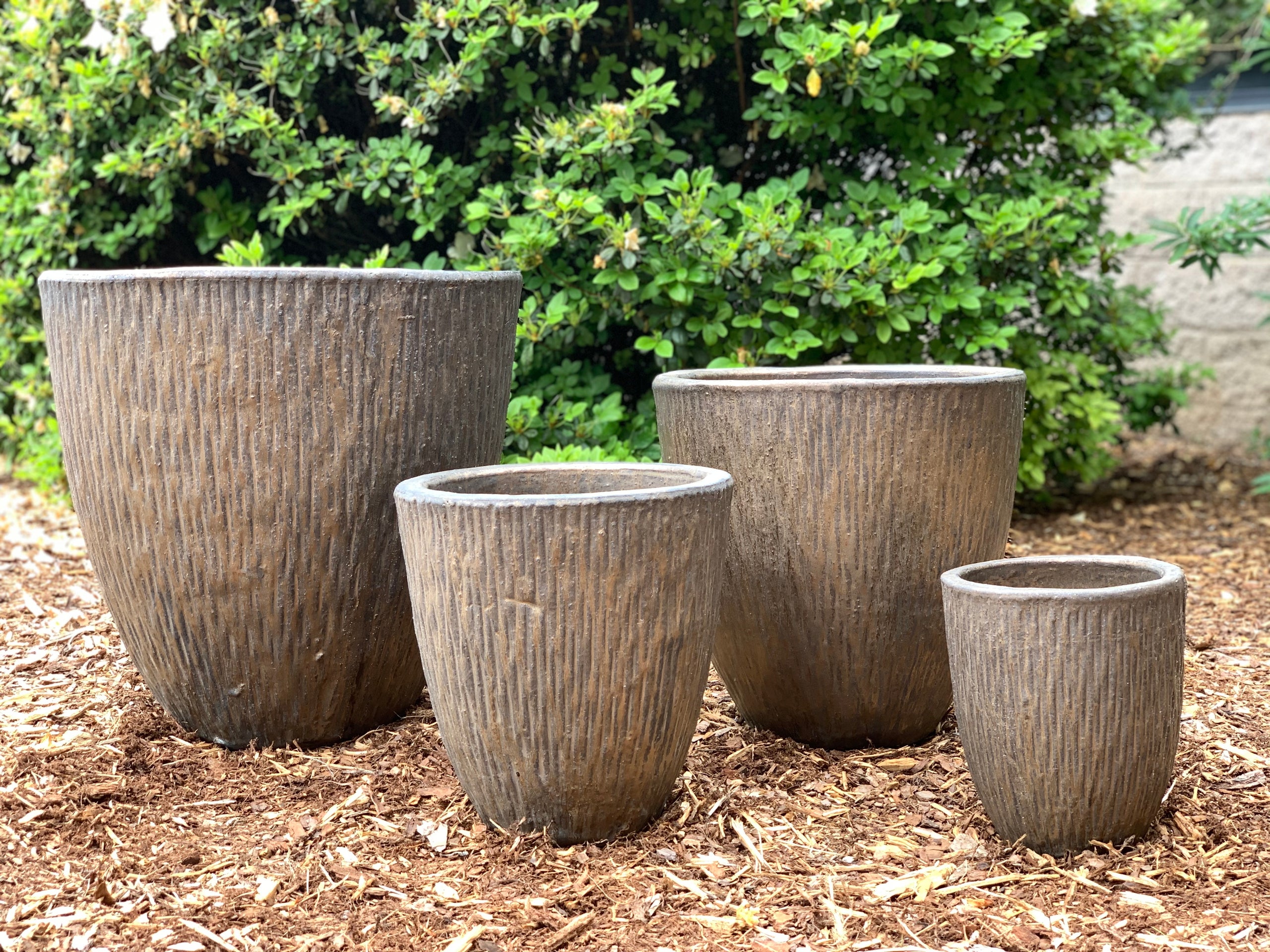 Rain Planter Black Copper 12" | Atlantic Gardening