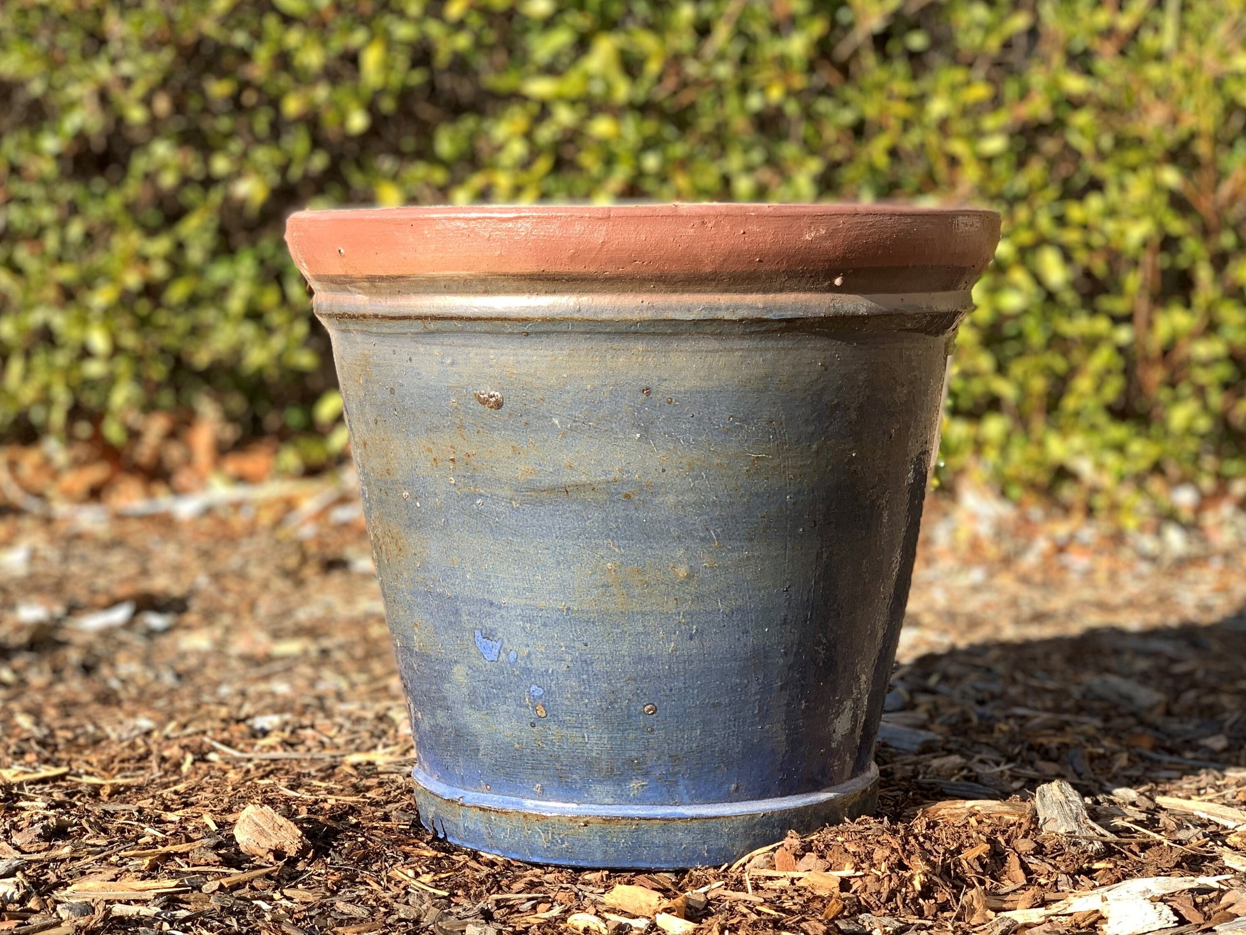 Stackable Planter Rustic Blue 13" | Atlantic Gardening